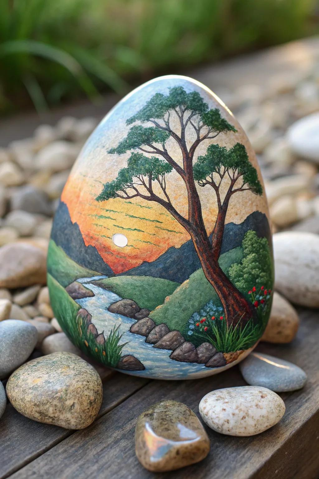 Exploring Artistic Styles with Rocks and Stones - Pines & Paint