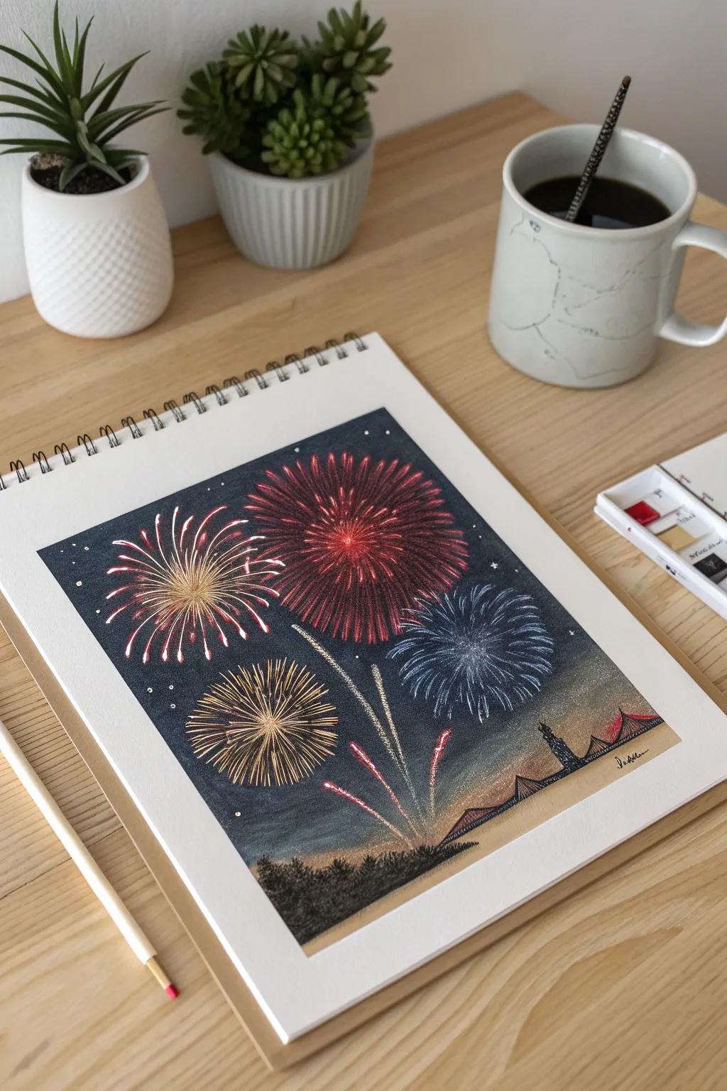 Stylish Approaches to Easy Pencil Colour Drawings - Pines & Paint