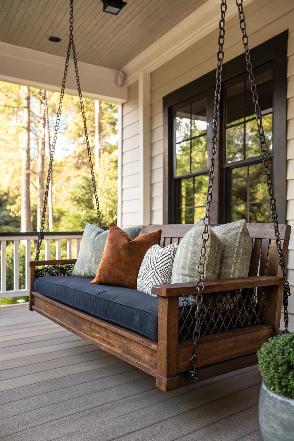 Porch Swing Inspiration: Plans & More - Pines & Paint