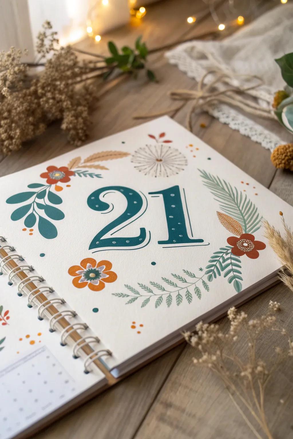 Chic Scrapbook Styles for Celebrating 21st Birthdays - Pines & Paint