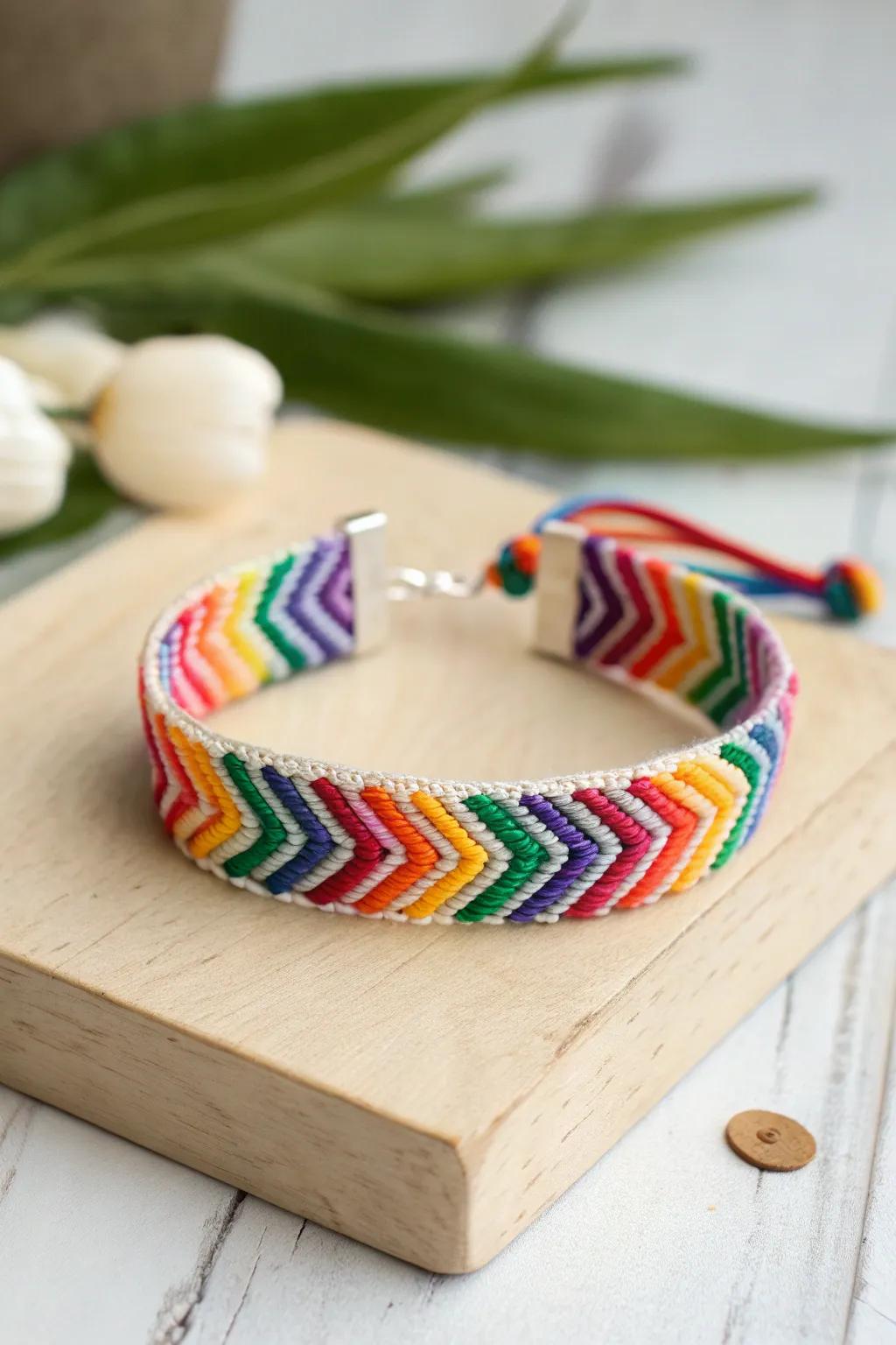 Chevron Bracelet Color Combinations & Style - Pines & Paint