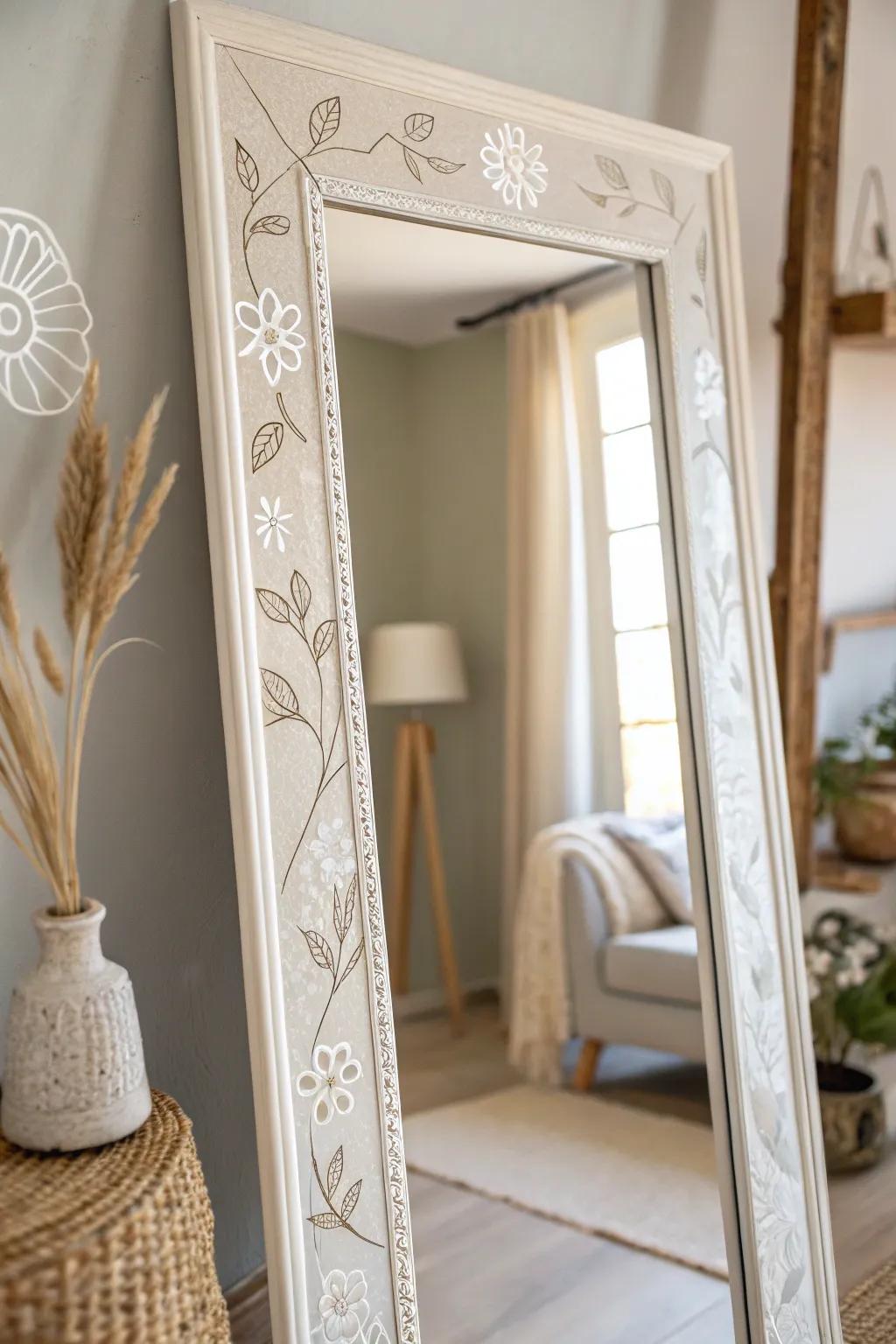 Stylish Ways to Revamp Your Mirror with DIY - Pines & Paint