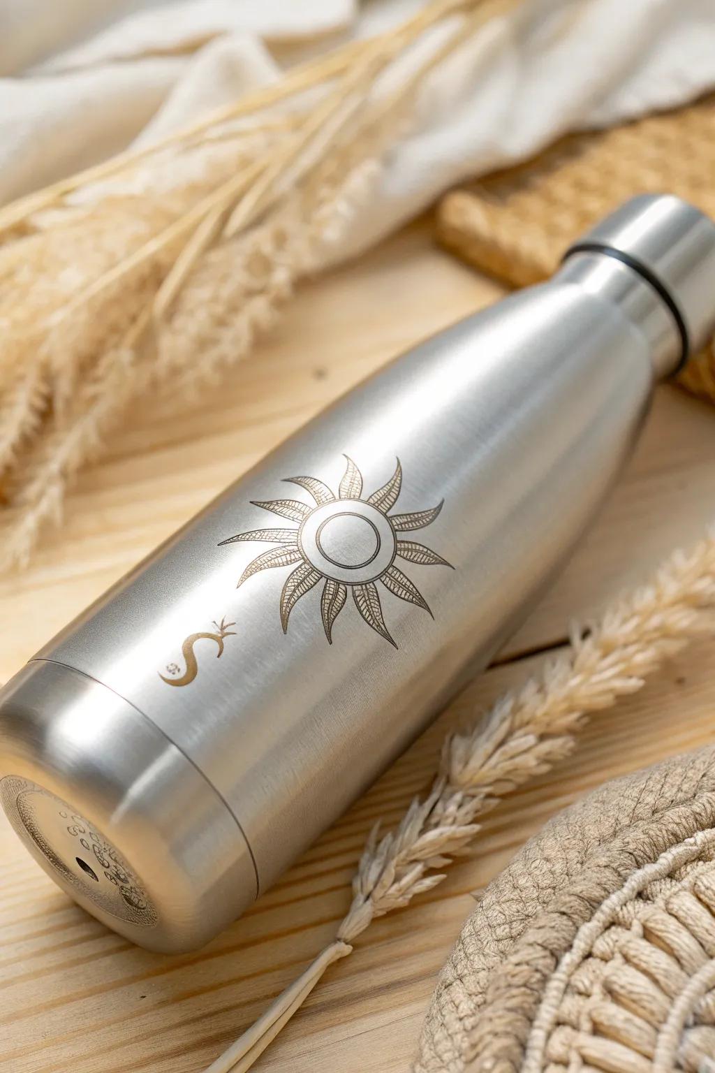Engraving Styles for Personalized Water Bottles - Pines & Paint